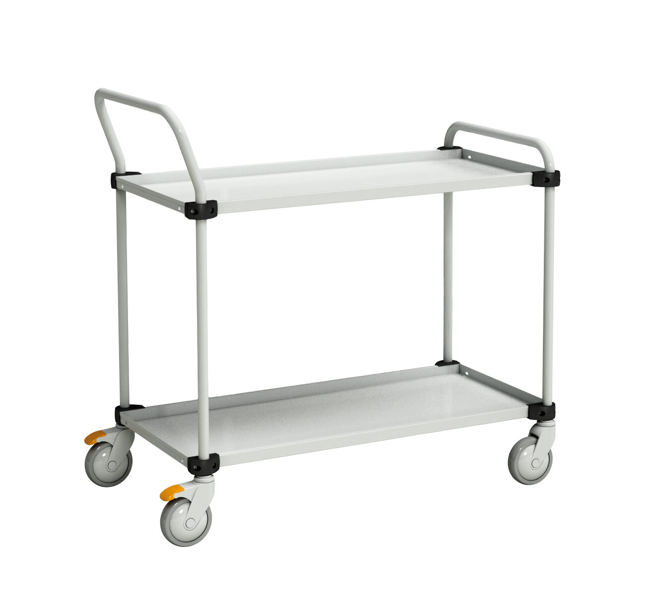 Adjustable TRTA 2-shelf trolley 890x530x1020 | Treston
