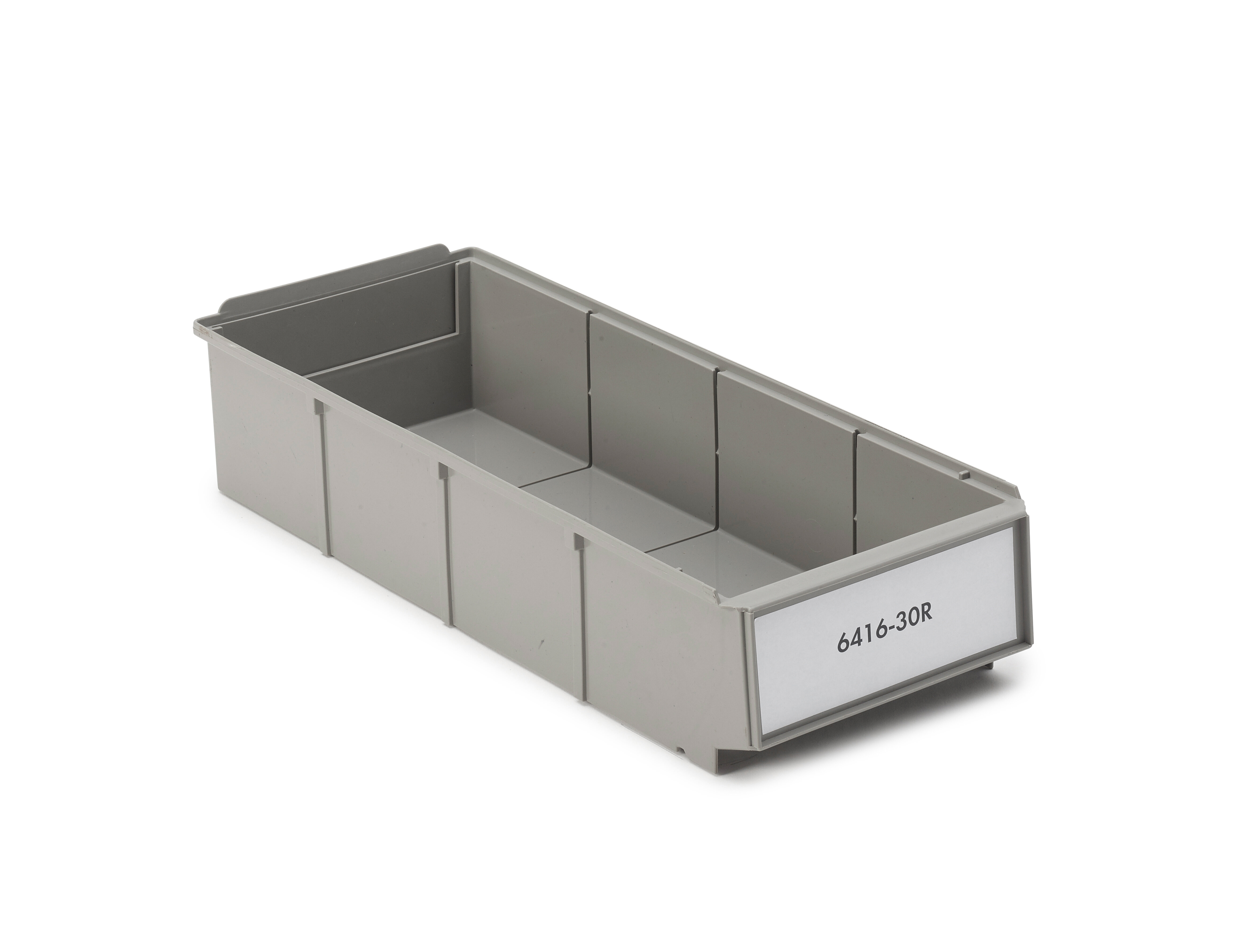 Treston ReBOX shelf bin 160x400x85 stackable, grey | Treston