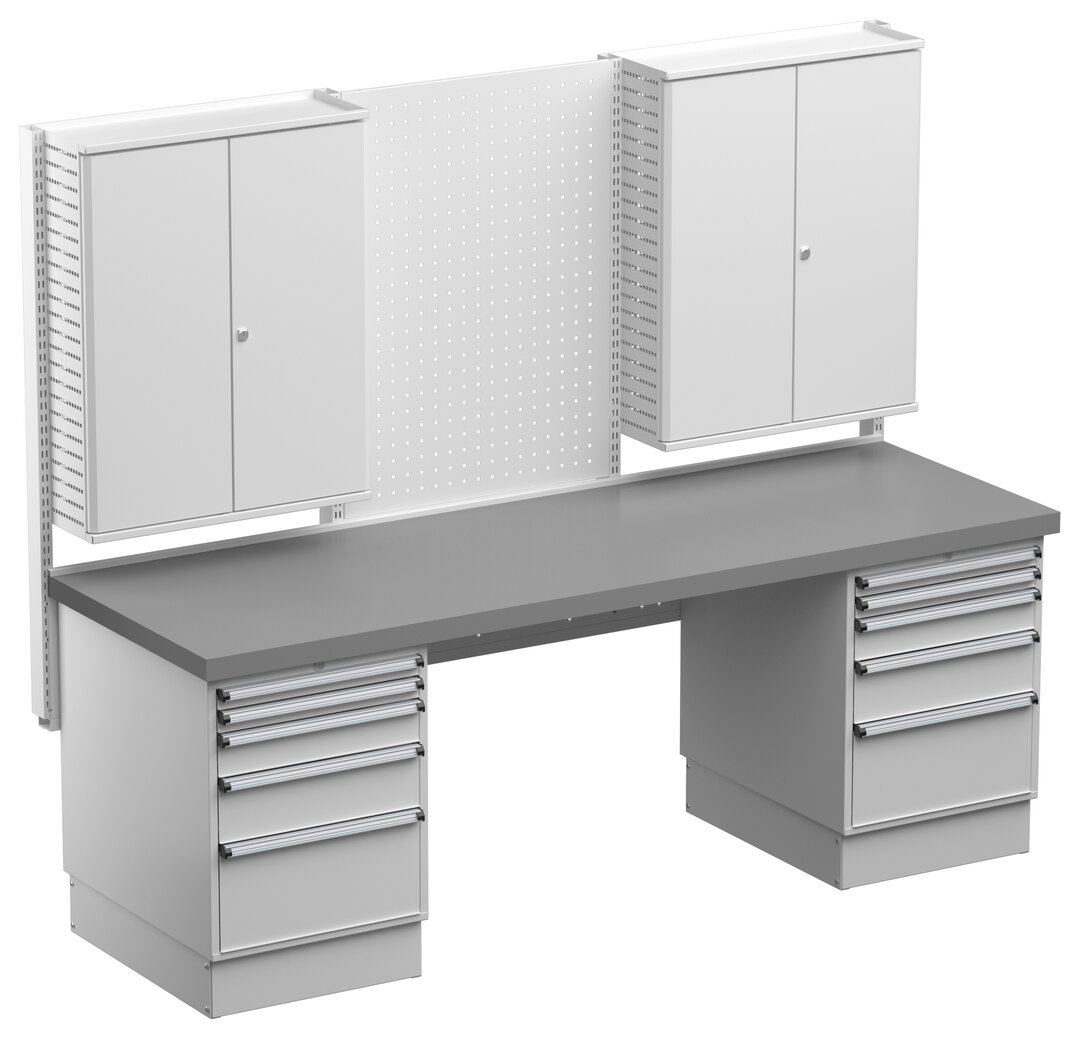 Mechanic workstation 3, heavy duty bench 2250x750 | Treston