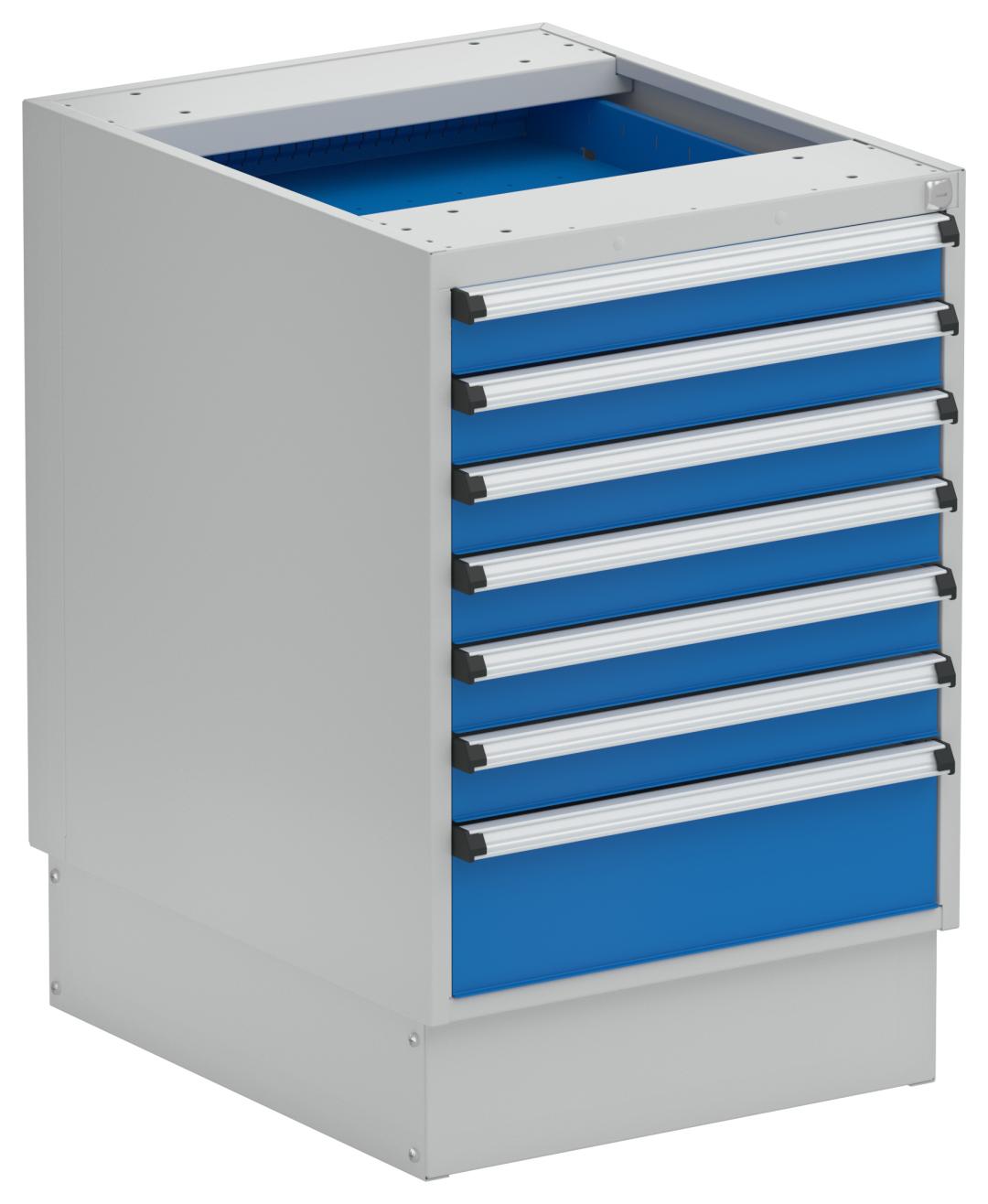 Drawer unit 53/66-6 with base, 6x75 1x150 | Treston