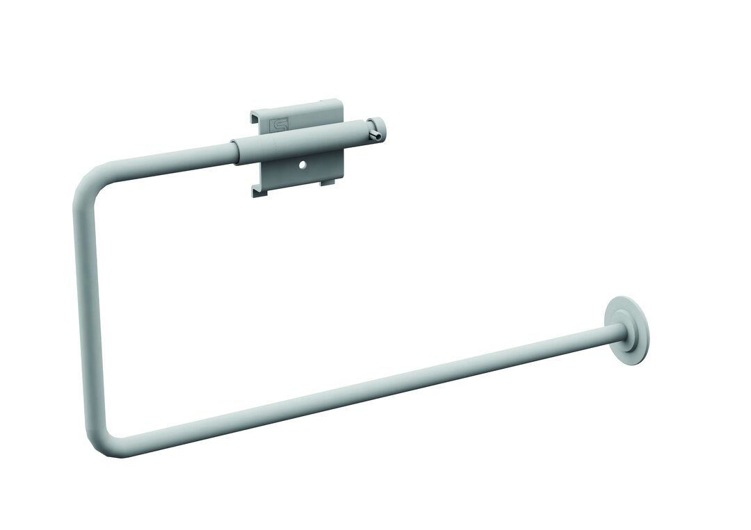 Paper roll holder, perforated panel fixing | Treston