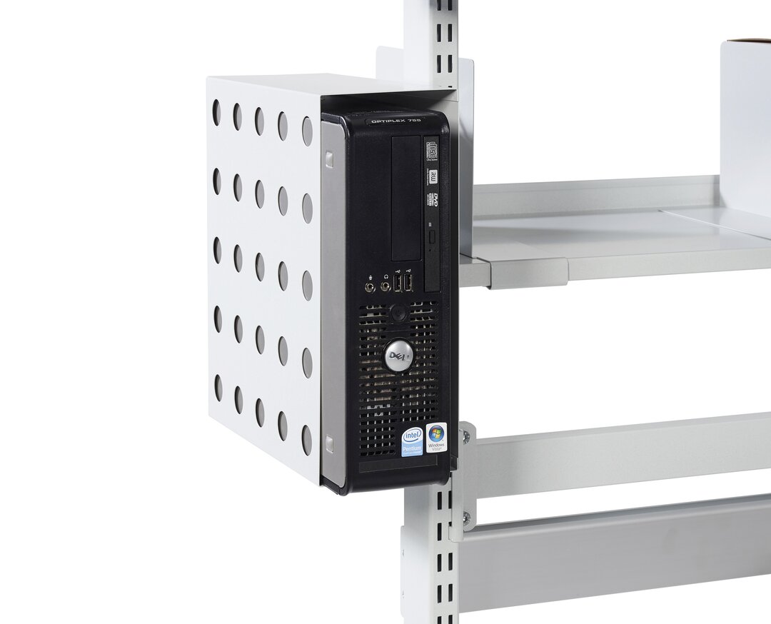 PC/folder box ESD, fitted to upright tube | Treston