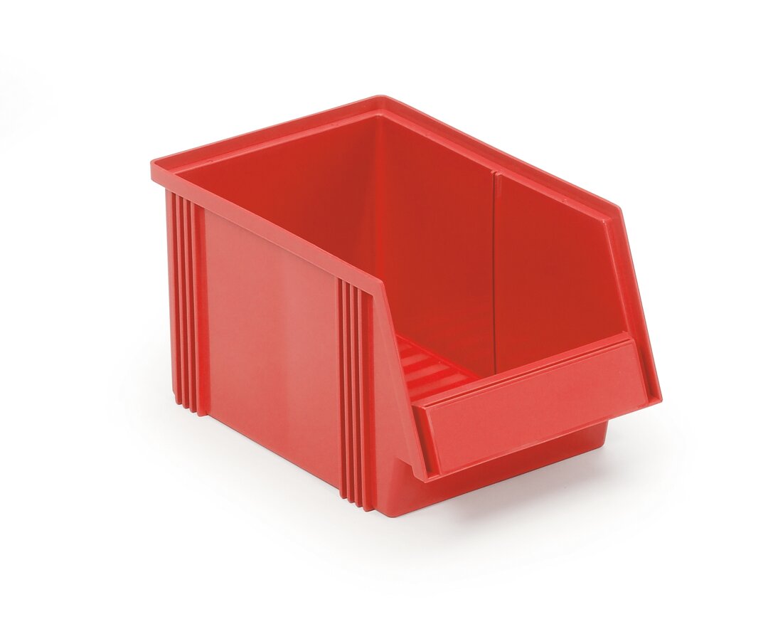 Stacking bin 186x300x156 red 24 pcs | Treston