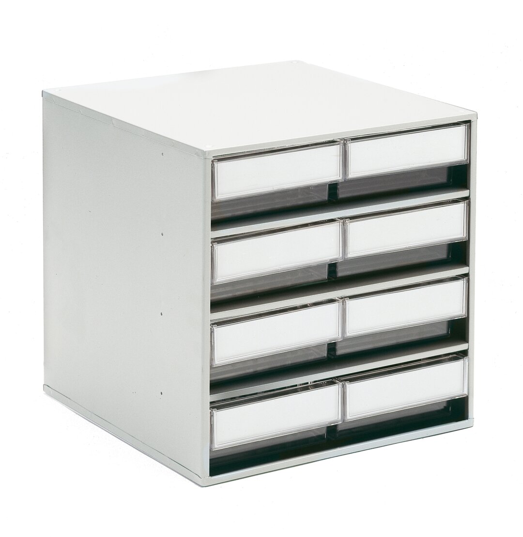 Storage bin cabinet 400x400x395, crystal clear | Treston