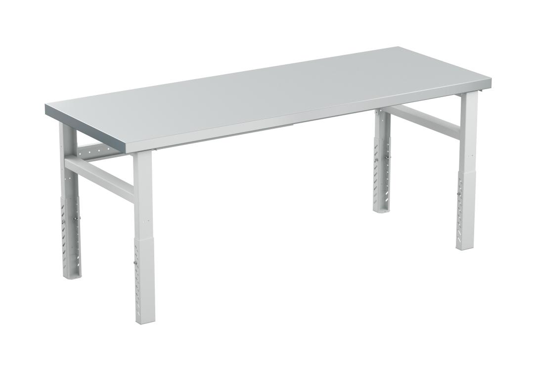 Workshop bench, heavy duty 2000x750 steel top adjustable hei | Treston