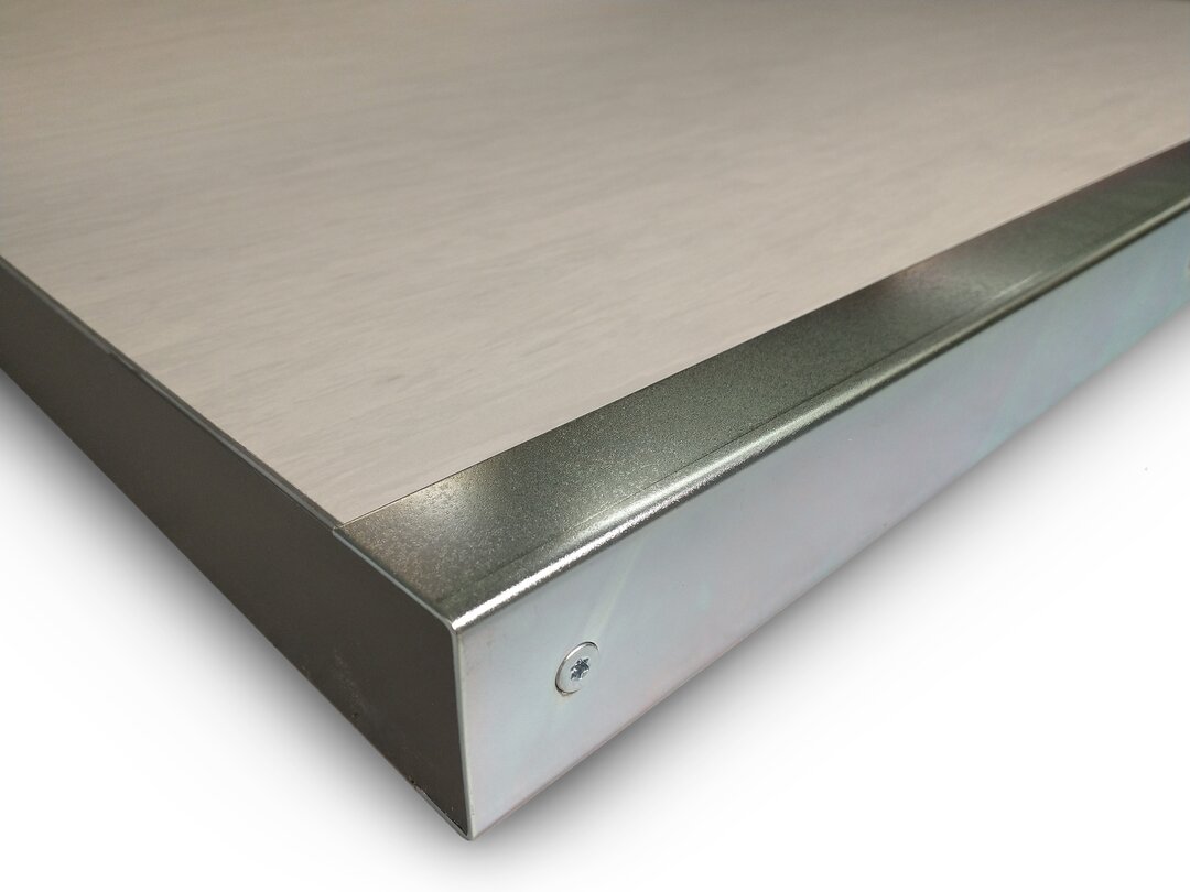 Workshop bench vinyl top with steel edges 1500x750 | Treston